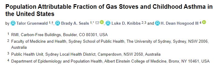 Are Gas Stoves Really Responsible for 12.7% of Current Childhood Asthma ...